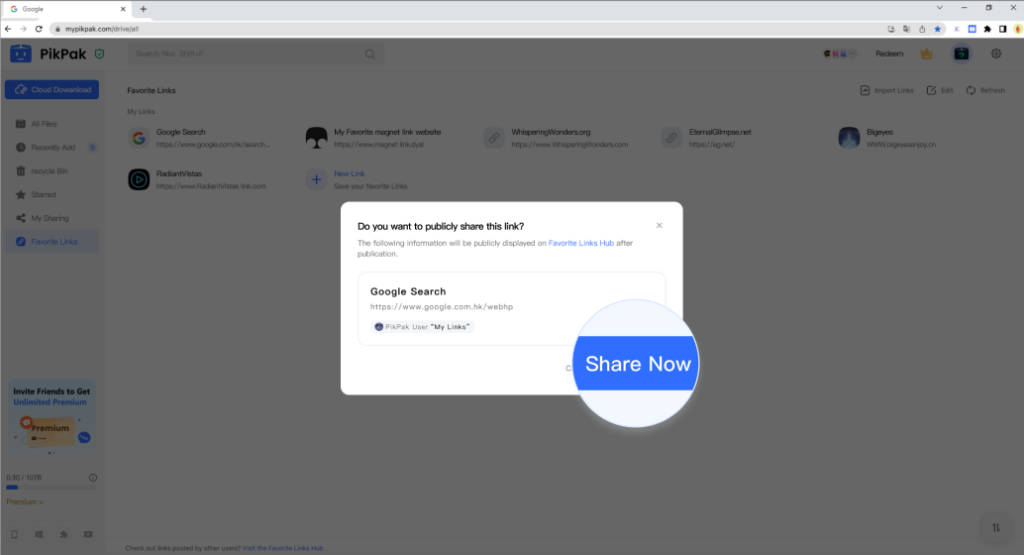 웹사이트 링크를 링크 즐겨찾기 센터에 게시하는 방법 – PikPak Blog